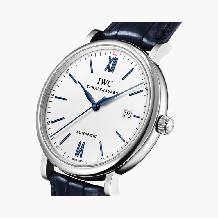 IWC Portofino IW356527 Watch - 40mm, Silver Dial, Roman/Baton Numerals