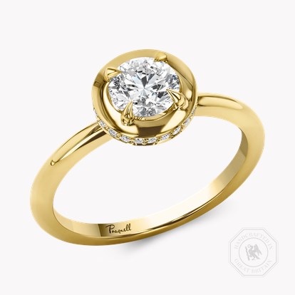Skimming Stone 0.71ct Brilliant Cut Diamond Ring in 18ct Yellow Gold ...