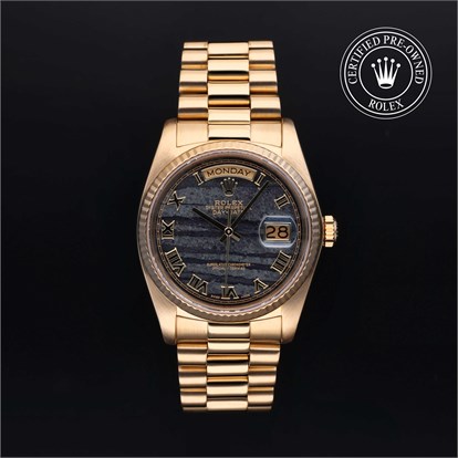 'Rolex Certified Pre-Owned Day-Date, 36mm, 18ct Yellow Gold,1983,2250758 | Pragnell