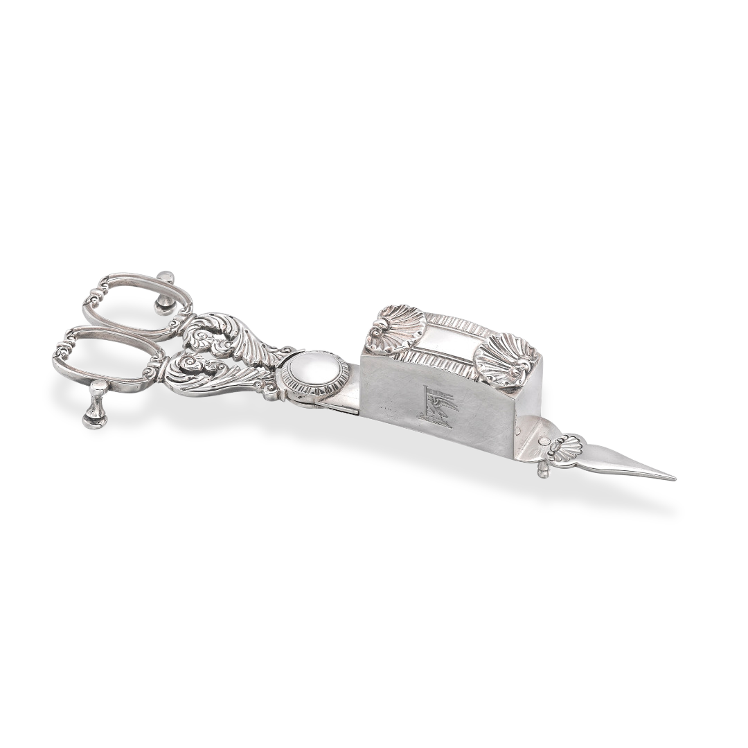 Antique Silver Candle Wick Trimmers - Silver Candle Snuffers
